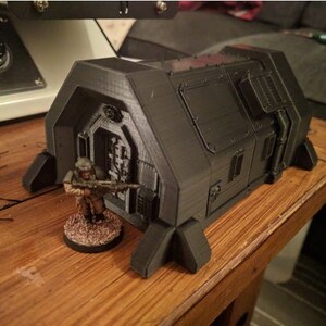28mm Sci-fi Barracks Bunker Complete Set Legion Imperial Assault Wargaming Terrain | Scenery ...