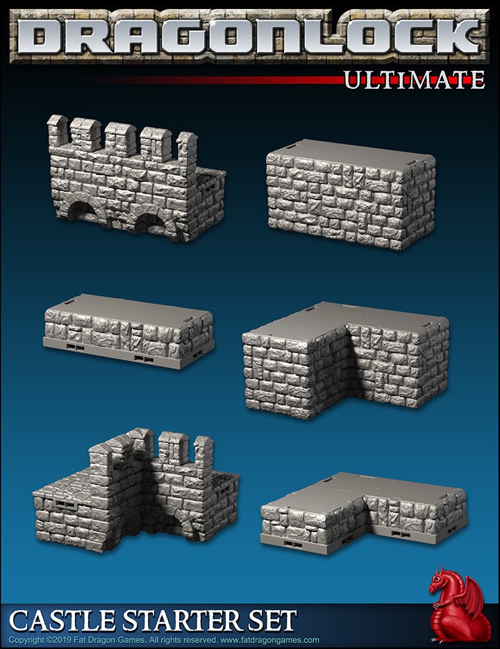 Dnd Terrain Castle Set Dnd Terrain Pathfinder D and D - Etsy