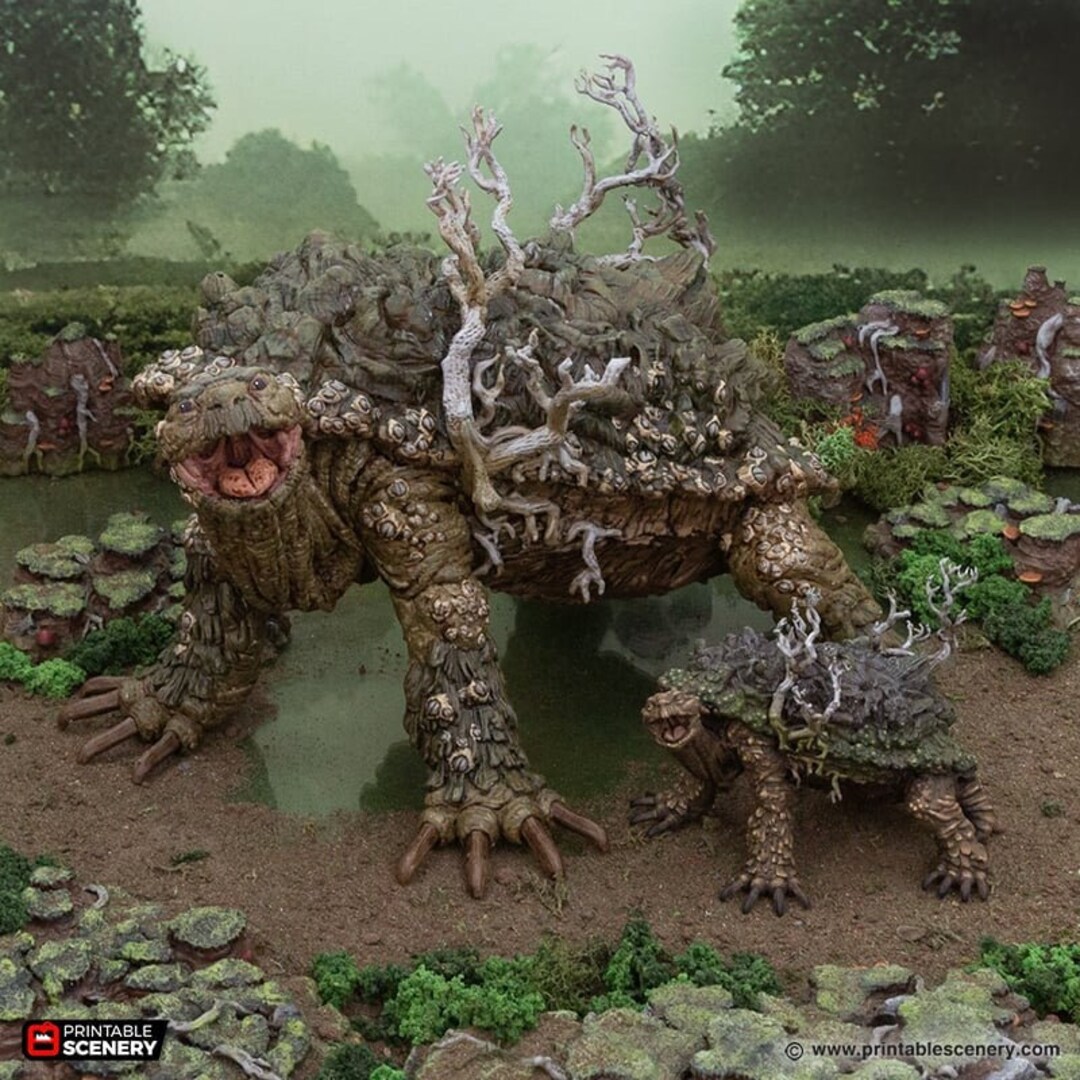 Gloaming Swampy Fastcallion Crawling Set Dnd Miniature Terrain ...