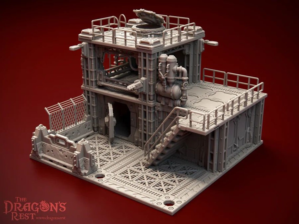 Precinct Umbra Building 40k Terrain for Sci Fi, Star Wars Legion, Kill ...