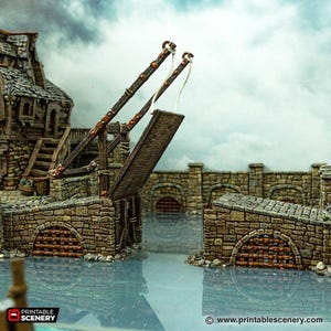 Port Lifting Bridge Dnd Terrain, Dungeons and Dragons Terrain, Cities ...