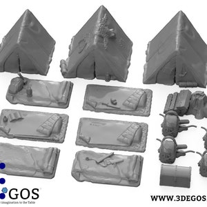 Adventure Camp Set Dnd Miniature Terrain for Dungeons and Dragons ...
