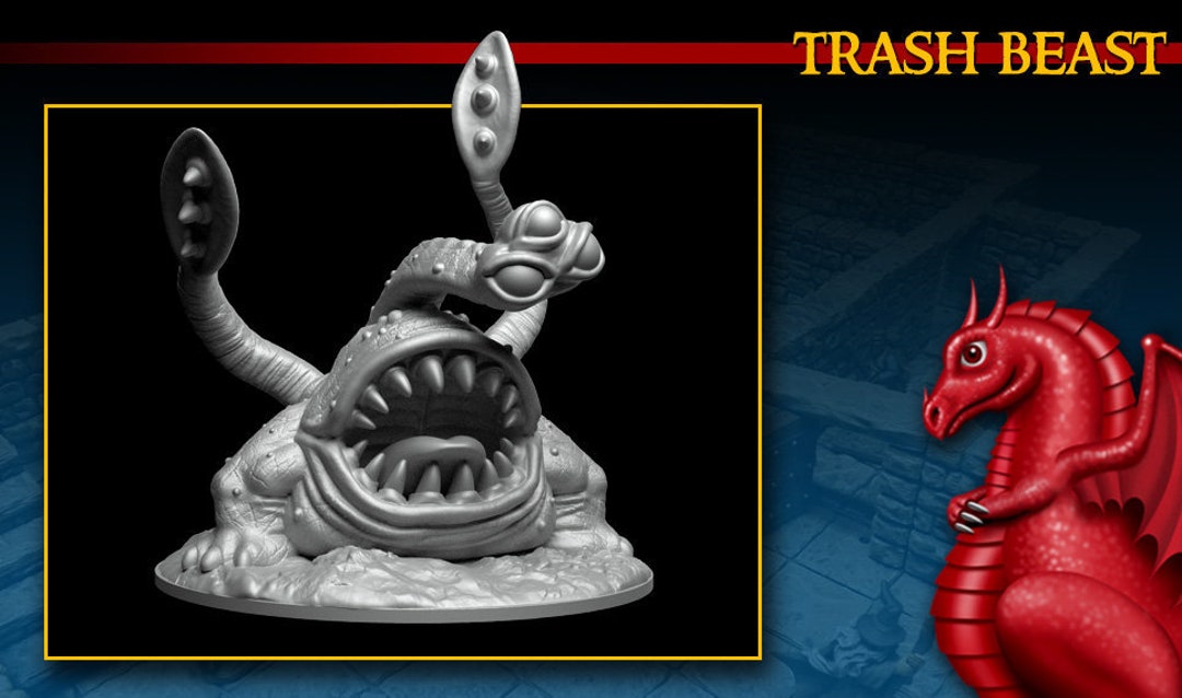 Dnd Miniature Trash Monster | Dnd | Pathfinder | Pathfinder Miniature ...