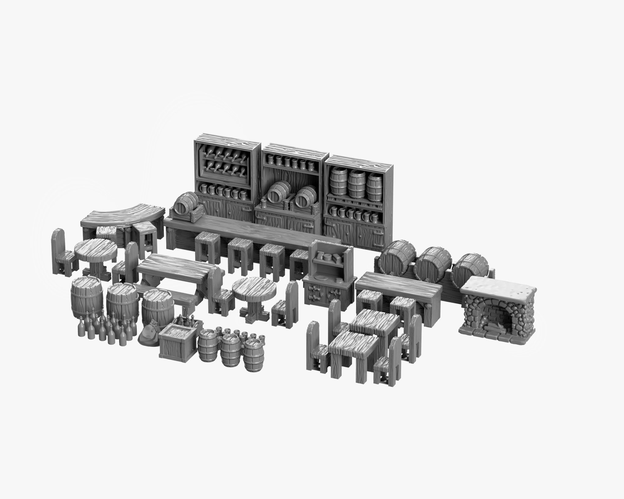Tavern Bar DnD Miniature Terrain Dungeons and Dragons D&D | Etsy