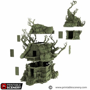 Gloaming Swamp Wizards Hut Dnd Miniature Terrain, Dungeons and Dragons ...