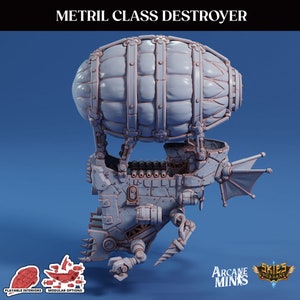 Metril Class Destroyer Air Ship Dnd Terrain, Dungeons and Dragons, Dnd ...