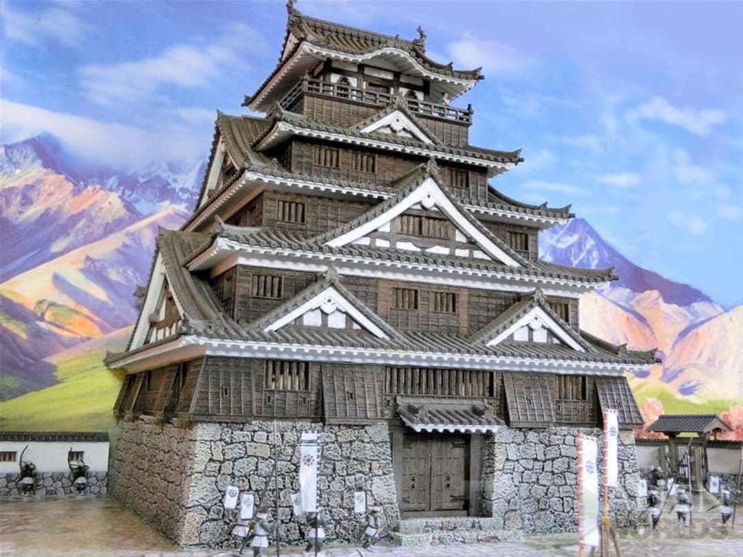 Samurai Castle Set Dnd Miniature Wargaming Terrain for Dungeons and ...