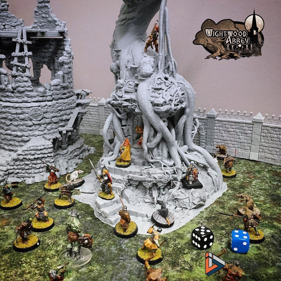 Wightwood Abbey the Ancient Shrine Dnd Miniature Terrain | Dungeons and ...