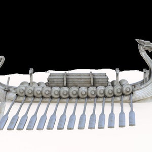 Dnd Terrain Viking Longship Ship - Dwarves, Elves and Demons | 28mm ...