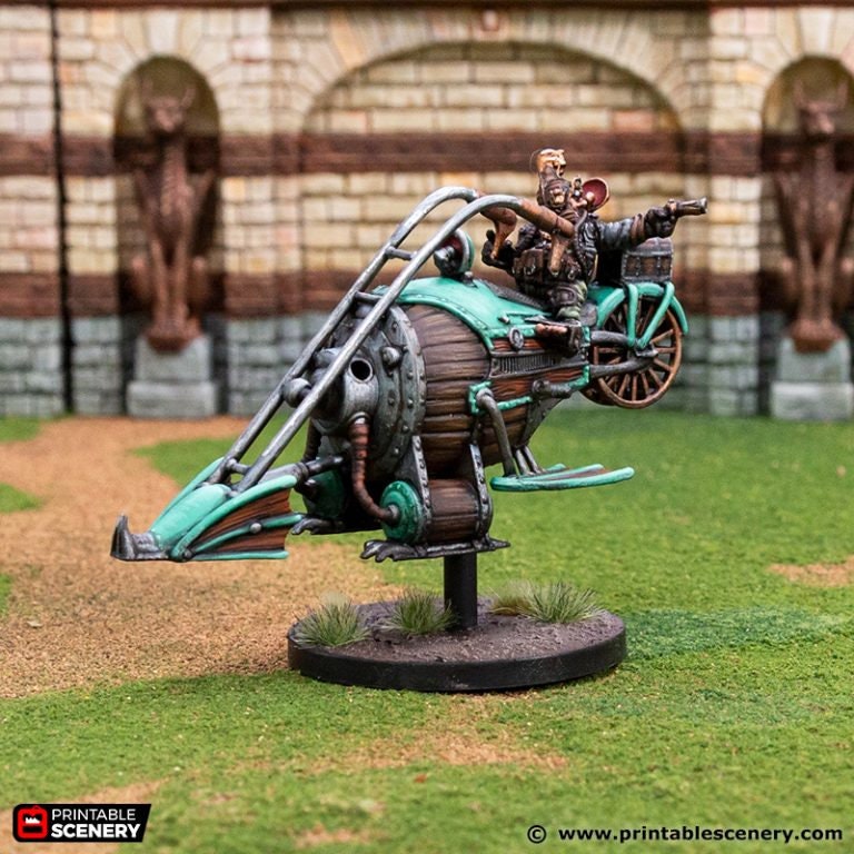 Rise of the Halflings Barrel Rider Bike Dnd Miniature Terrain | Etsy