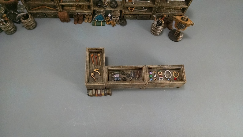 General Store Shelf Modular Dnd Miniature Terrain Dungeons - Etsy