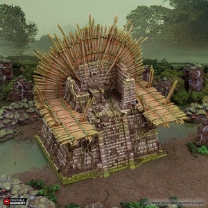 Gloaming Swampy Bamboo Throne Dnd Miniature Terrain Dungeons - Etsy