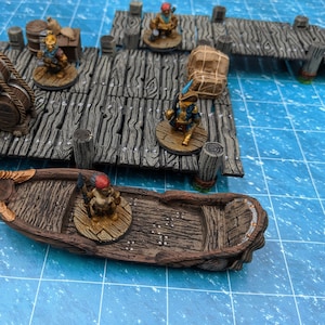 Modular Pier and Dock Set Dnd Terrain for Dungeons and Dragons Terrain ...