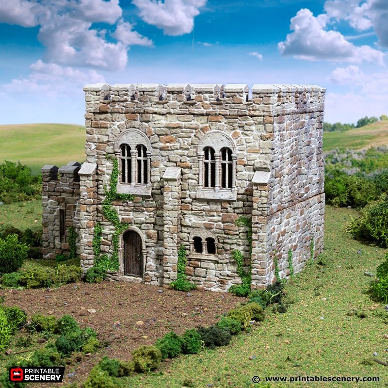 Norman Square Keep Dnd Terrain for Dungeons and Dragons, D&D, D and D ...