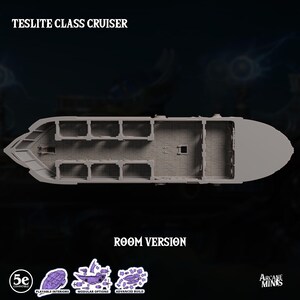 Teslite Class Cruiser Dnd Terrain, Dungeons and Dragons, Dnd Miniature ...