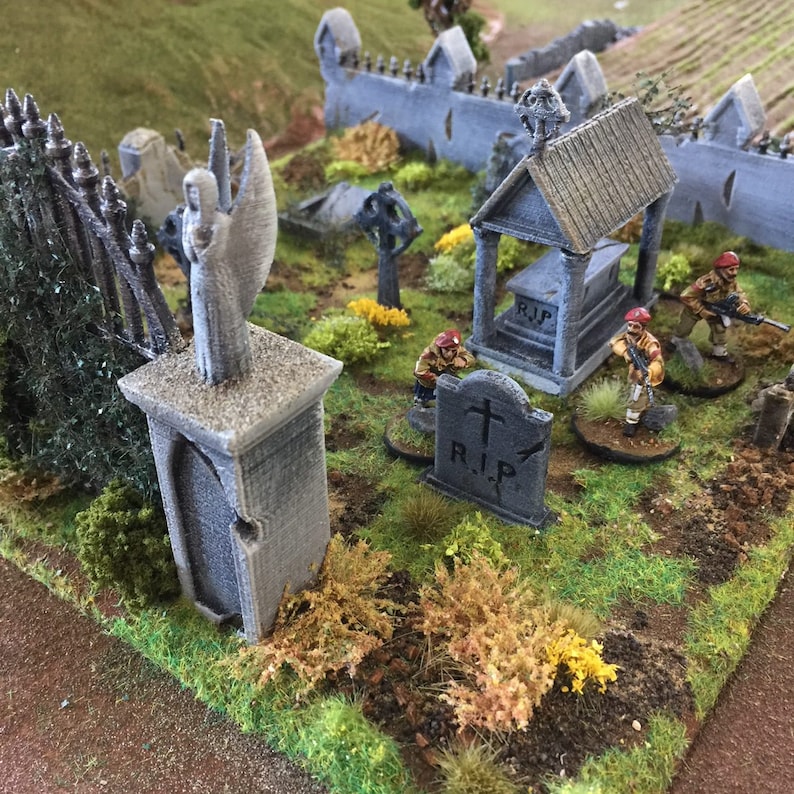 Winterdale Cemetery Dnd Terrain, Dungeons and Dragons Terrain, 28mm ...