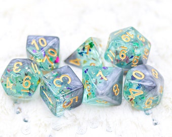 Box D&D Pathfinder Sea of Neptune DnD Dice Set For Dungeons and Dragons ...