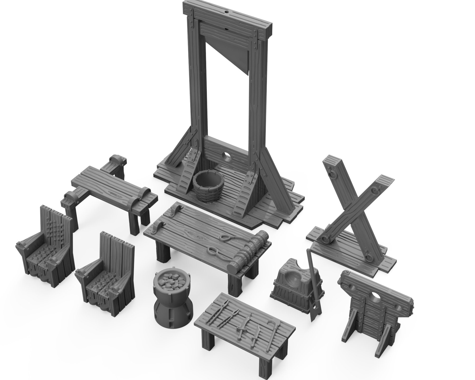 Dungeon Torture Chamber Furniture Dnd Terrain for Dungeons and Dragons ...