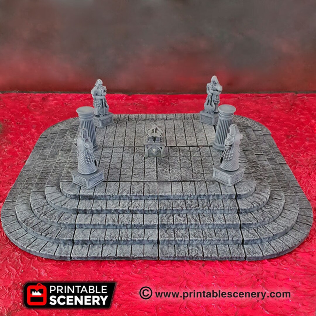 Modular Stone Dais Dnd Miniature Terrain for Dungeons and Dragons, D&D ...