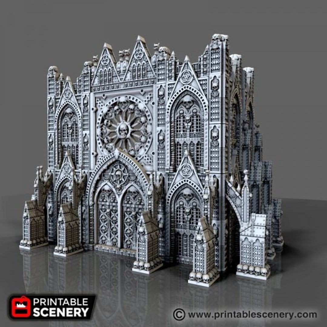 Dnd Terrain Demon Cathedral Bundle | Dnd D&D 28mm Miniature Terrain ...