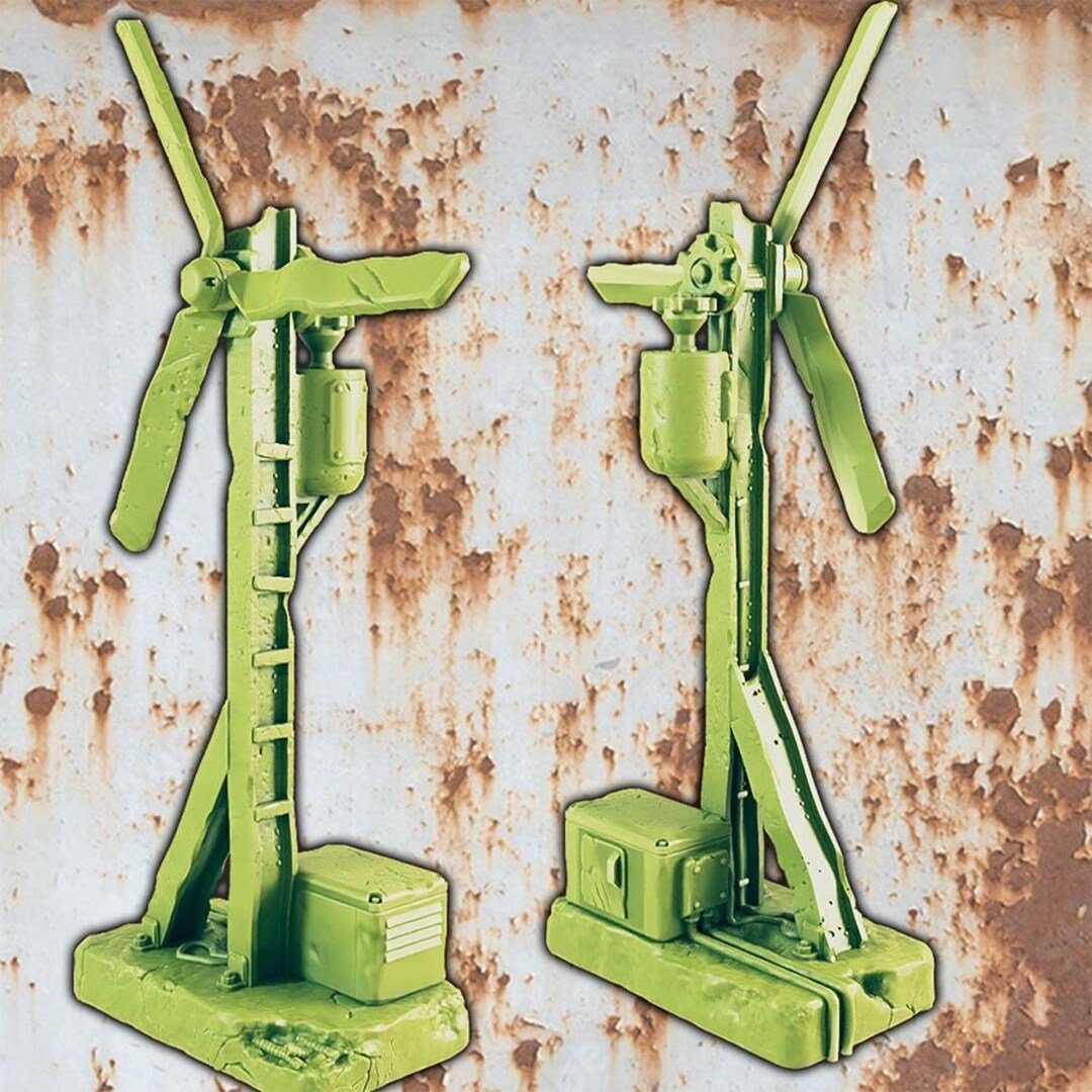 Wasteland Wind Turbine for Dungeons and Dragons Terrain, Gaslands, Post ...