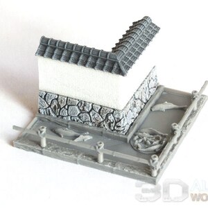 Japan Samurai Street Fish Ponds Dnd Miniature Terrain for Test of ...