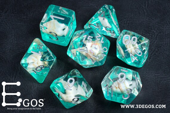 Pathfinder Tower Warhammer Fit in Dice Box D20 Polyhedral Resin Dice ...