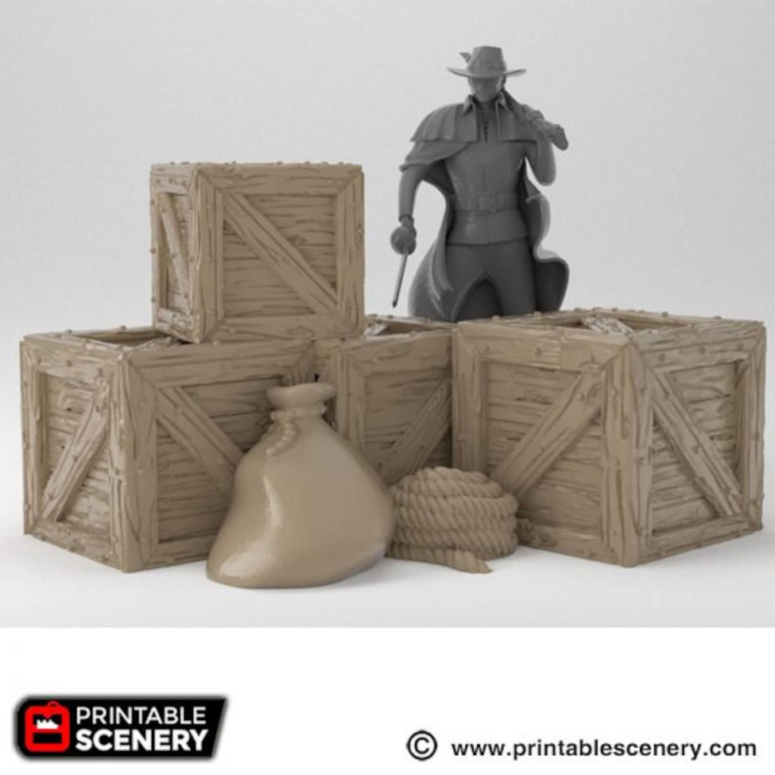 Cargo Piles Dnd Miniature Terrain Dungeons and Dragons D&D - Etsy