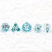 Seashell of Blue Ocean Dice Set for Dungeons and Dragons D&D - Etsy