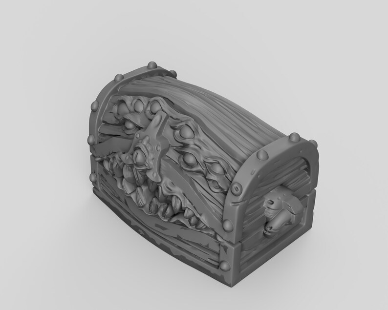 Dungeon Mimic Treasure Chest Dnd Dragonlock Tiles Terrain for - Etsy