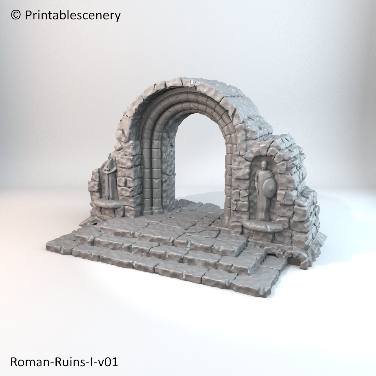 Tabletop 28mm Warhammer 40k 32mm Wargaming Roman Ruins Arch Ver.2 DnD ...