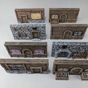 Medieval Town Shop Front Set 1 Dnd Terrain, Dungeons and Dragons ...