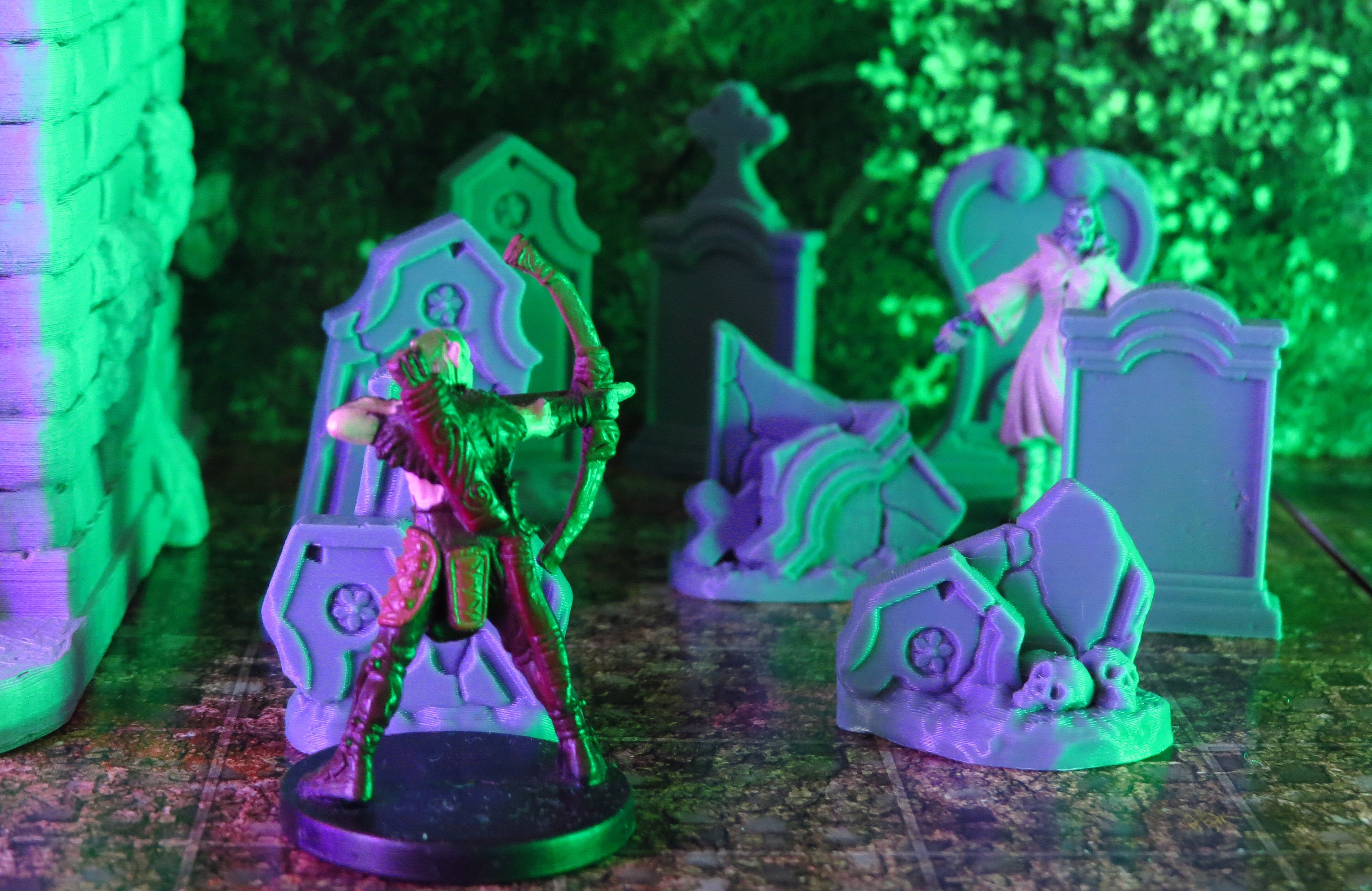 15mm 28mm 32mm Dnd Miniature Terrain Mausoleum and Tombstones - Etsy