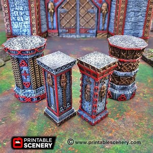 Ancient Columns Dnd Terrain for Dungeons and Dragons Terrain, D&D, D ...