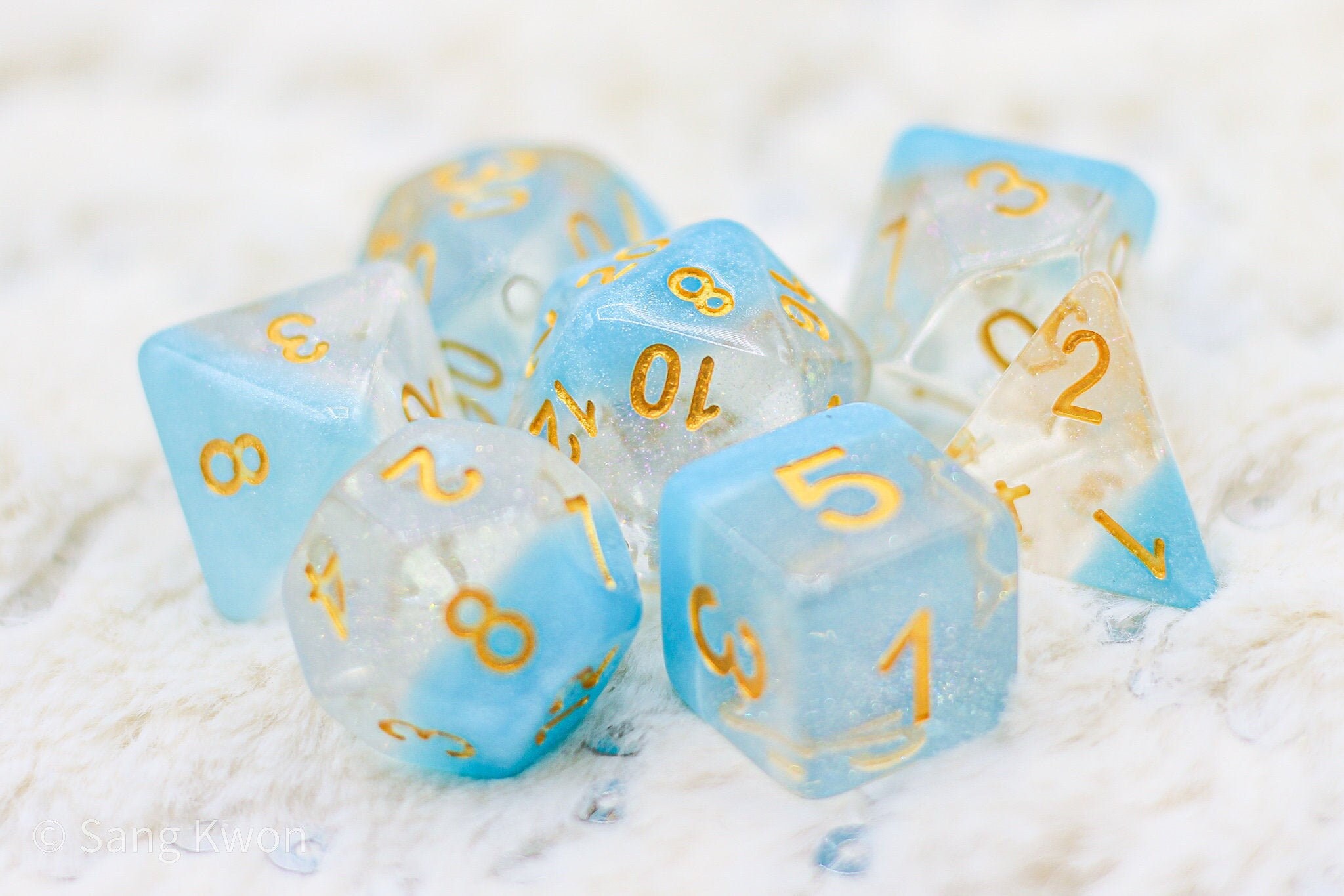 Box D&D Pathfinder Sea of Neptune DnD Dice Set For Dungeons and Dragons ...