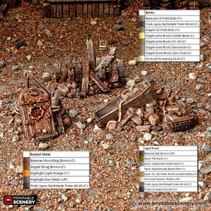 Rubble Piles and Scatter Dnd Terrain, Dungeons and Dragons Terrain ...