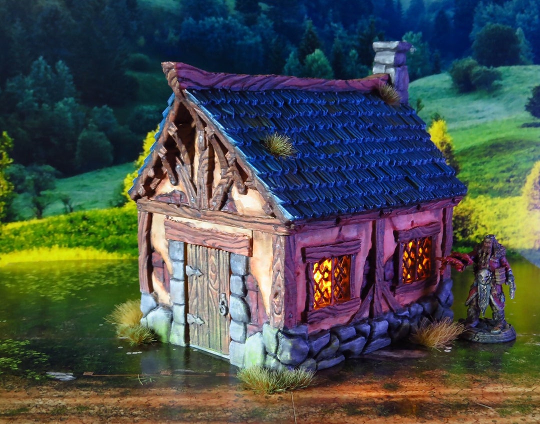Little Cottage Dnd Terrain, Dungeons and Dragons, Dnd Miniature, D&D, D ...
