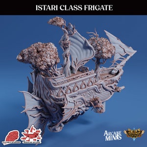 Istari Frigate Ship Dnd Terrain, Dungeons and Dragons, Dnd Miniature, D ...