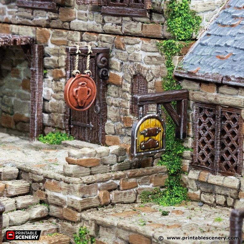Town Trade Signs Dnd Terrain for Dungeons and Dragons, D&D, D and D ...