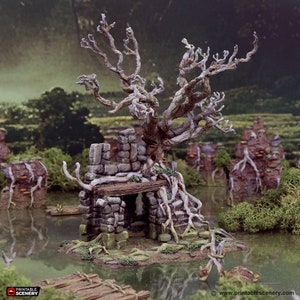 Gloaming Swamp Wildwood Ruins Dnd Miniature Terrain, Dungeons and ...