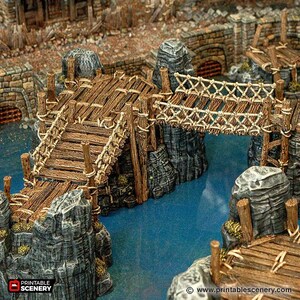 Ramshackle Rope Bridges Set Dnd Terrain, Dungeons and Dragons Terrain ...