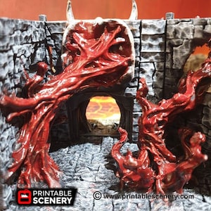 Dnd Terrain Demon Helm | Dnd D&D 28mm Miniature RPG Terrain 32mm ...