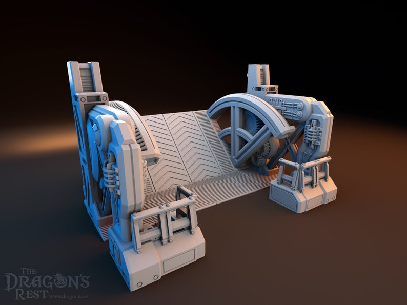 28mm Wargaming Defense Gate and Wall Terrain | Star Wars Legion ...