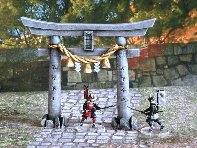 Japan Samurai Tori Set Dnd Miniature Wargaming Terrain for Dungeons and ...
