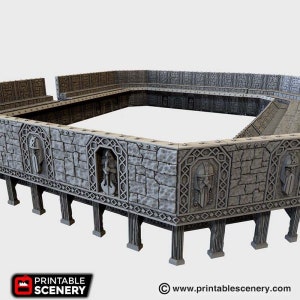 Dnd Terrain Dwarf Dwarven Grudge Arena | Dnd D&D 28mm Miniature Terrain ...