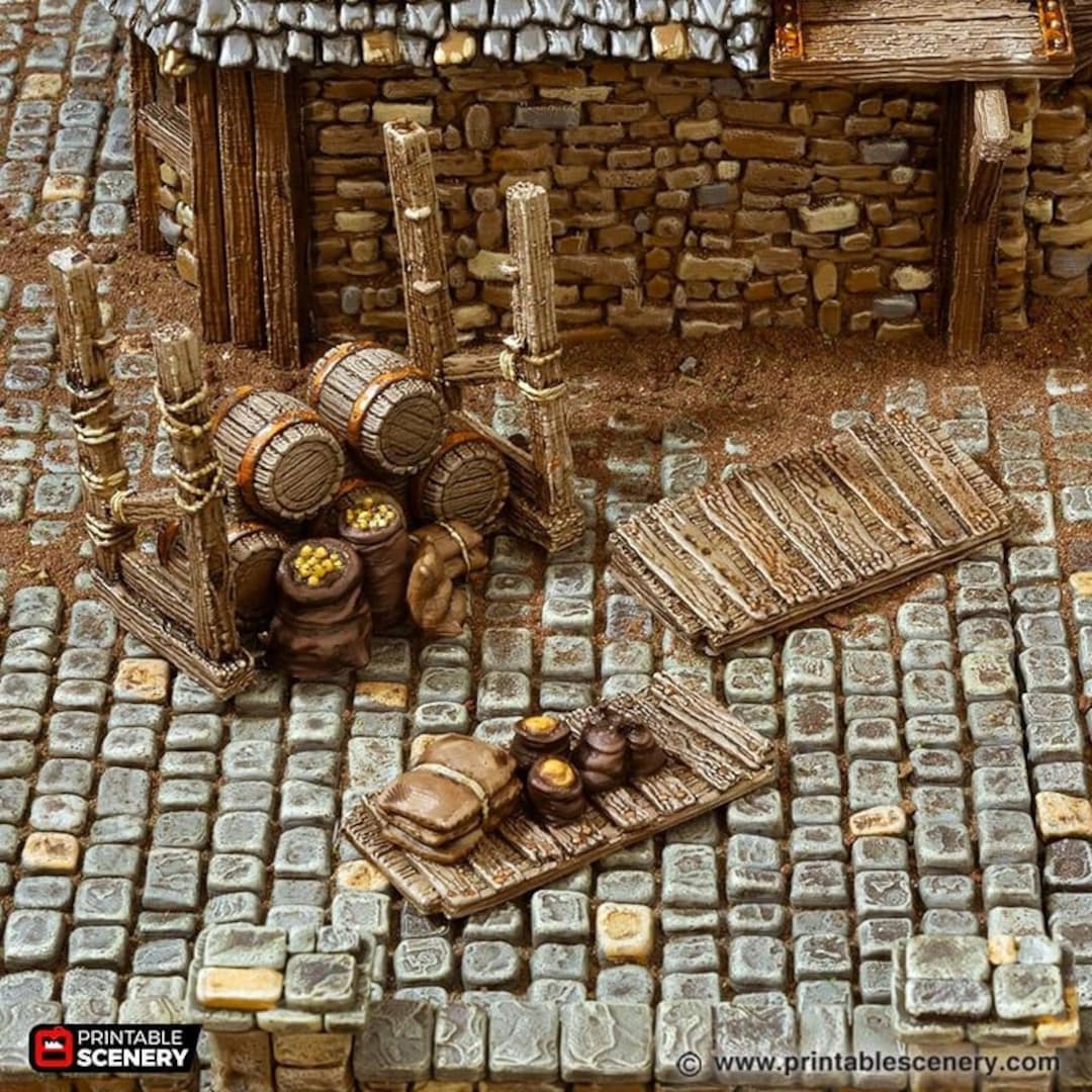 Rum Distillery Scatter Set Dnd Terrain, Dungeons and Dragons Terrain ...