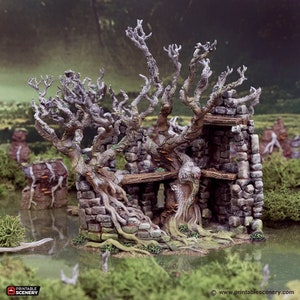 Gloaming Swamp Wildwood Ruins Dnd Miniature Terrain, Dungeons and ...