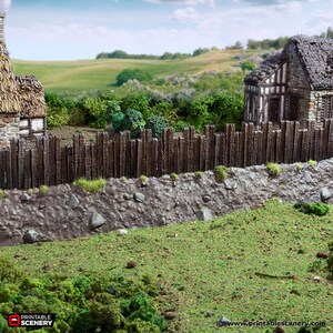 Norman Garrison Walls Set Dnd Terrain for Dungeons and Dragons Terrain ...