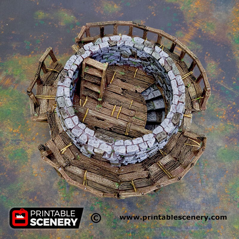 Shadowfey Haunted Windmill Dnd Miniature Terrain for Dungeons - Etsy