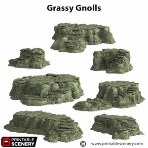 Gloaming Swamp Grassy Gnolls Set Dnd Miniature Terrain, Dungeons and ...
